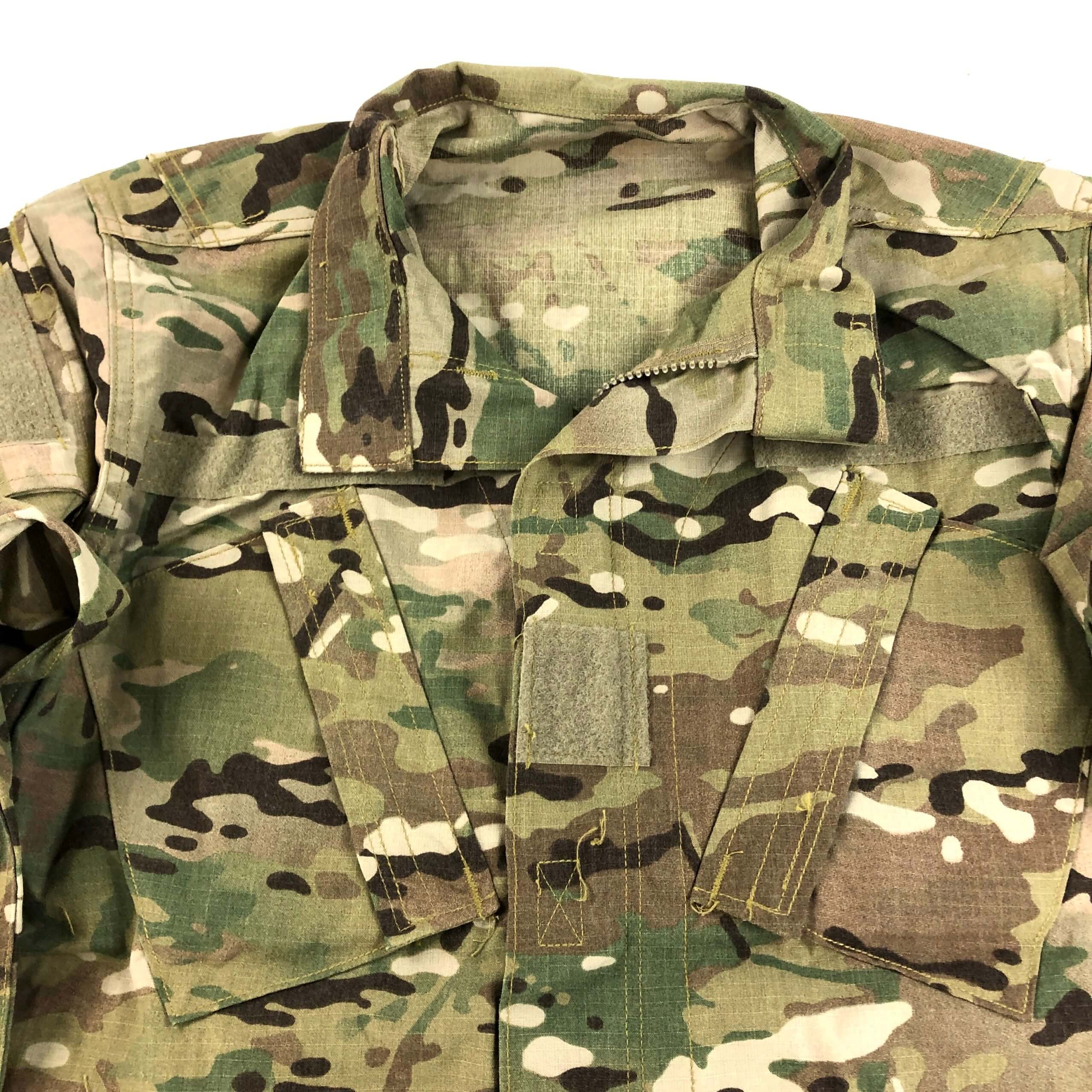 US Army Multicam FRACU Coat w/ Hook and Loop Name Tape and Cuffs