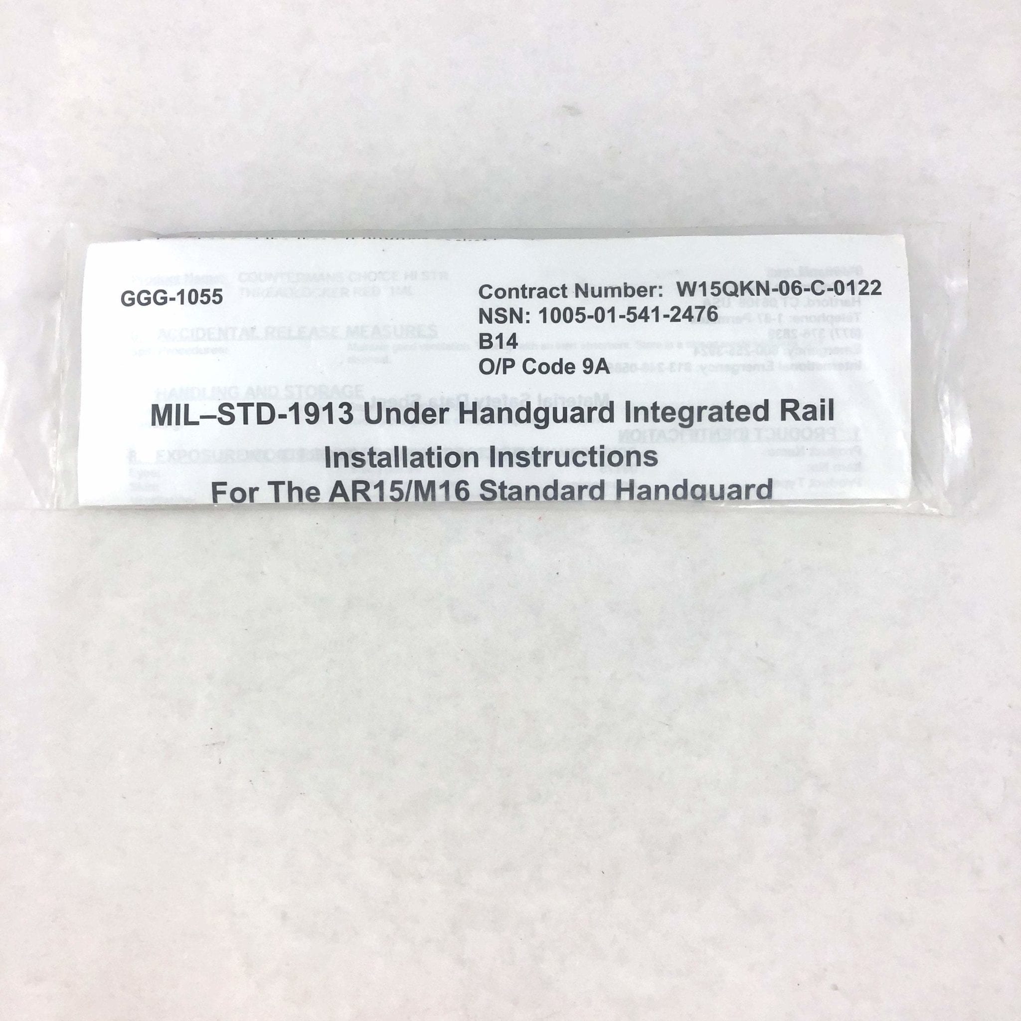 GG&G AR15/M16 Under Handguard Integrated Rail