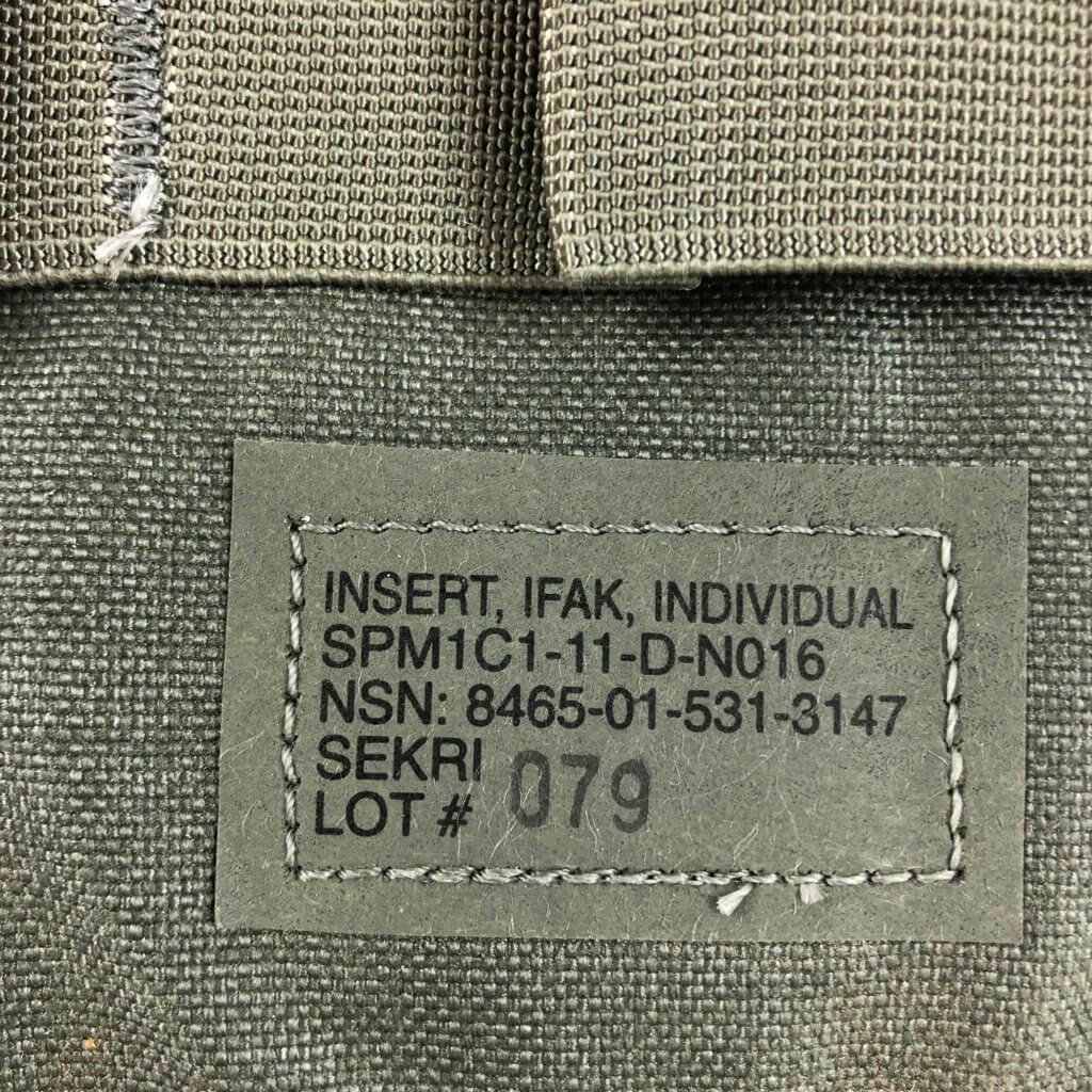US Army IFAK Insert for Individual First Aid Kit - Venture Surplus - USGI