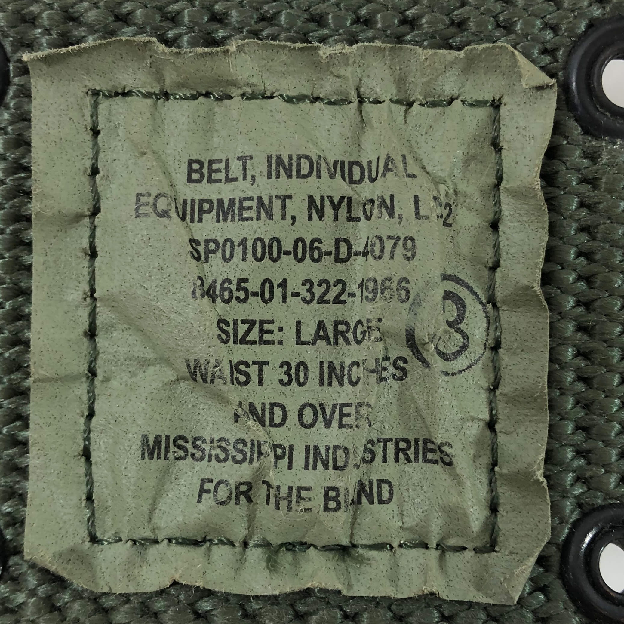 USGI ALICE Pistol Belt, OD Green [Genuine Army Issue]