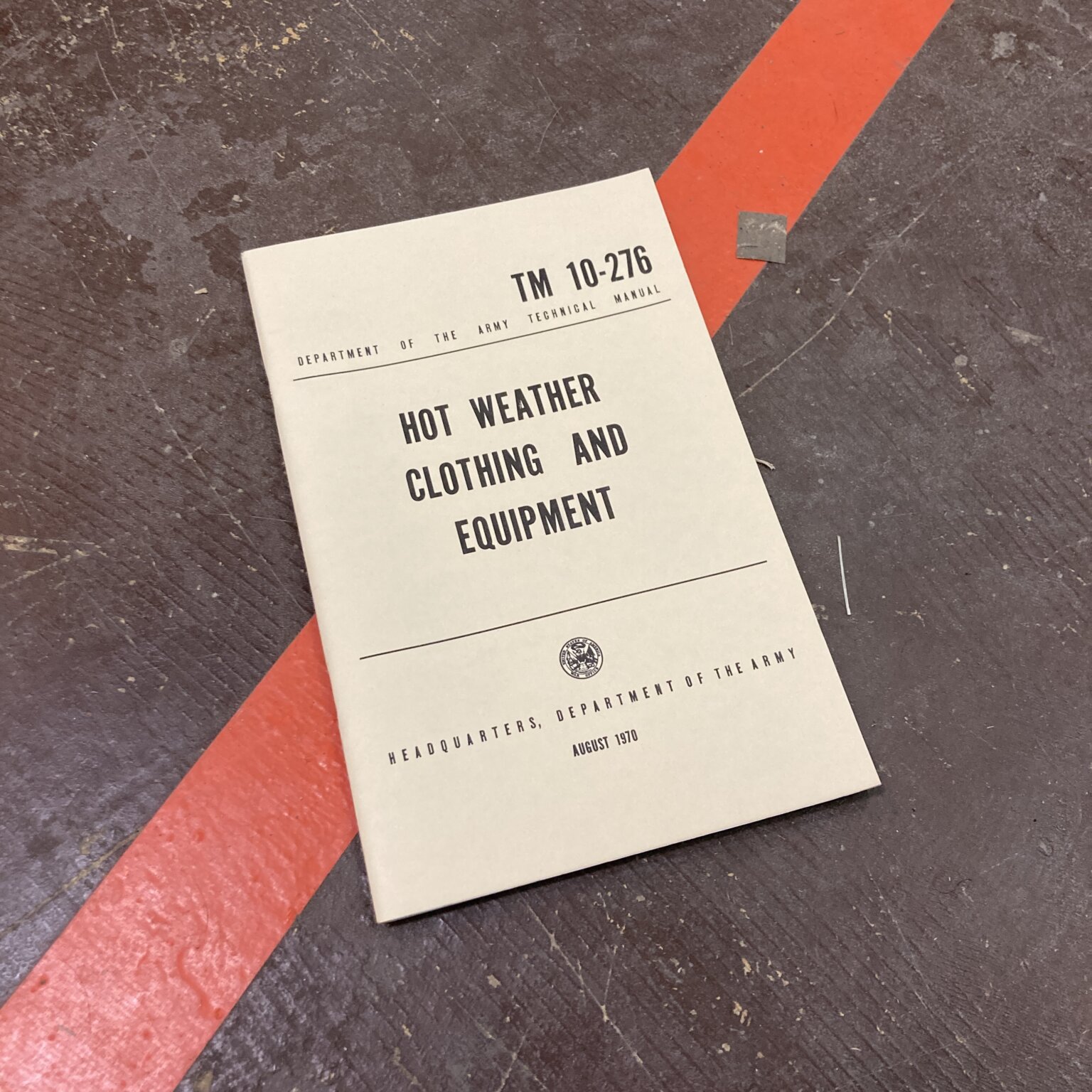 Hot Weather Clothing And Equipment, TM 10-276 Manual - US Army Issue