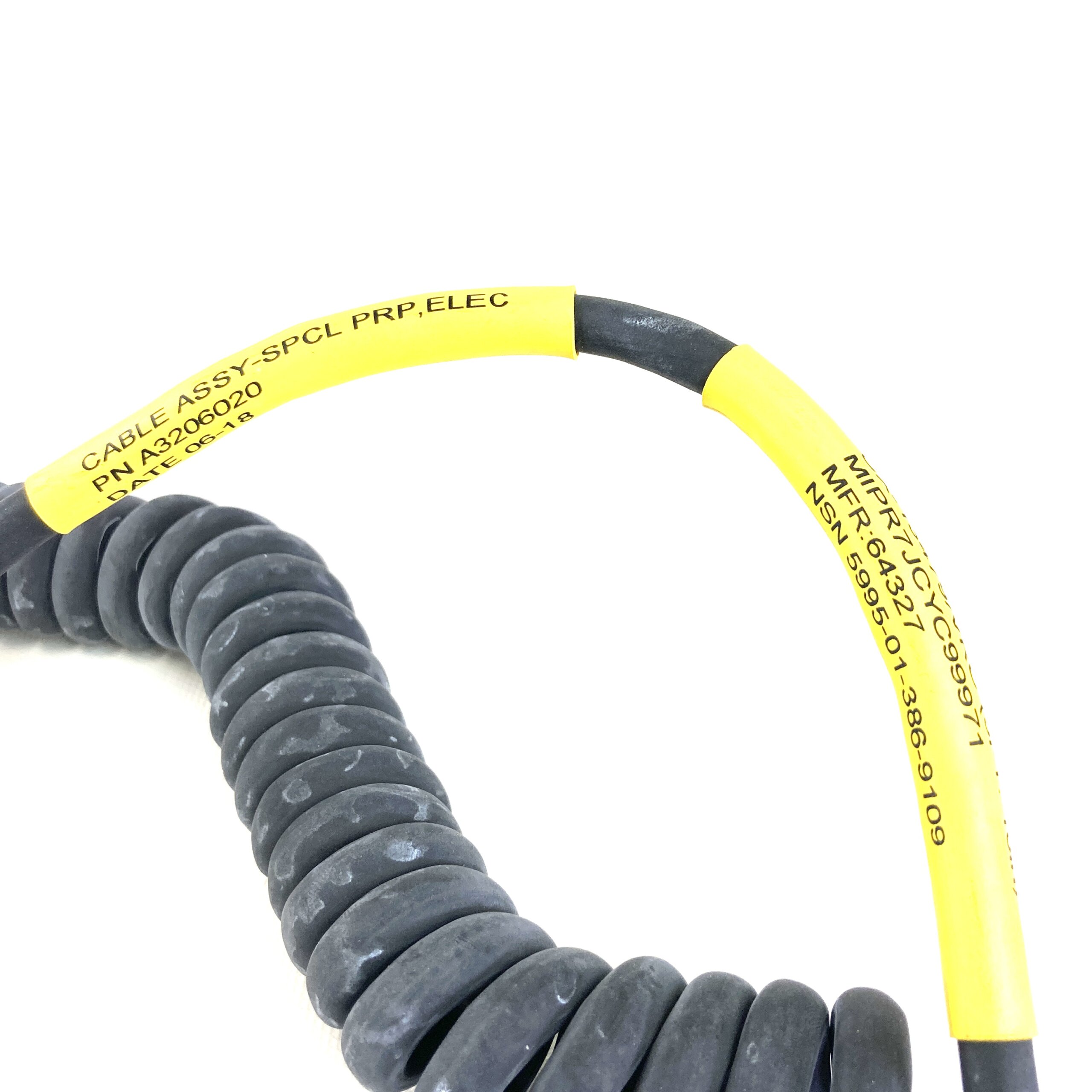 USGI Coiled Vehicle Bailout Cable, Vehicle Comm System Cable - Venture ...