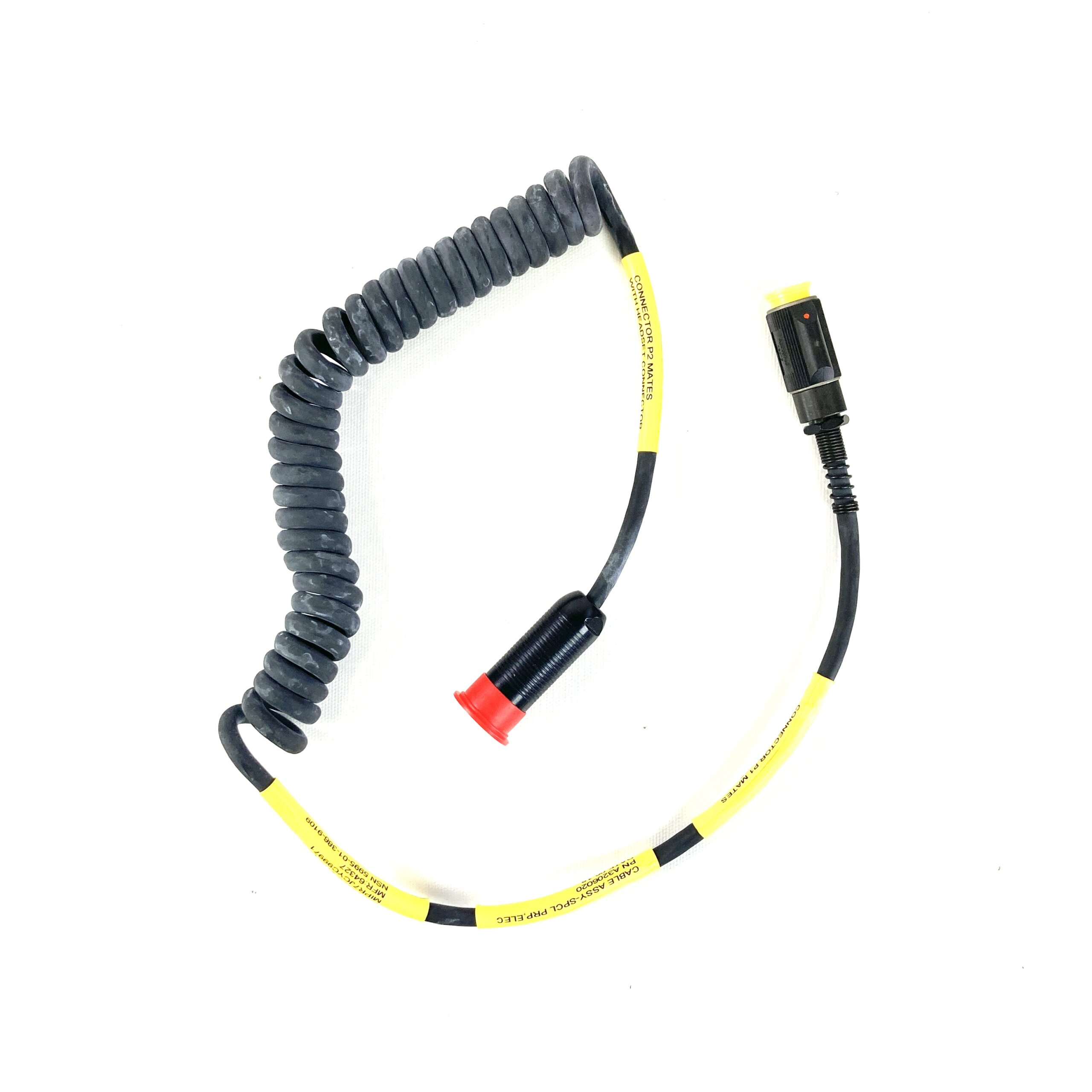 USGI Coiled Vehicle Bailout Cable, Vehicle Comm System Cable - Venture ...