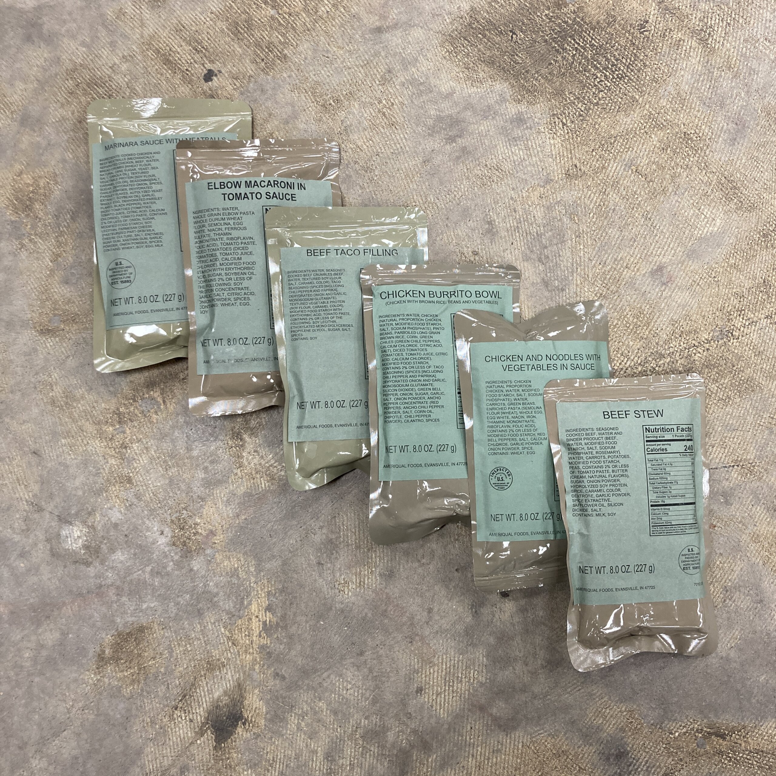 Individual MRE Entree - Venture Surplus