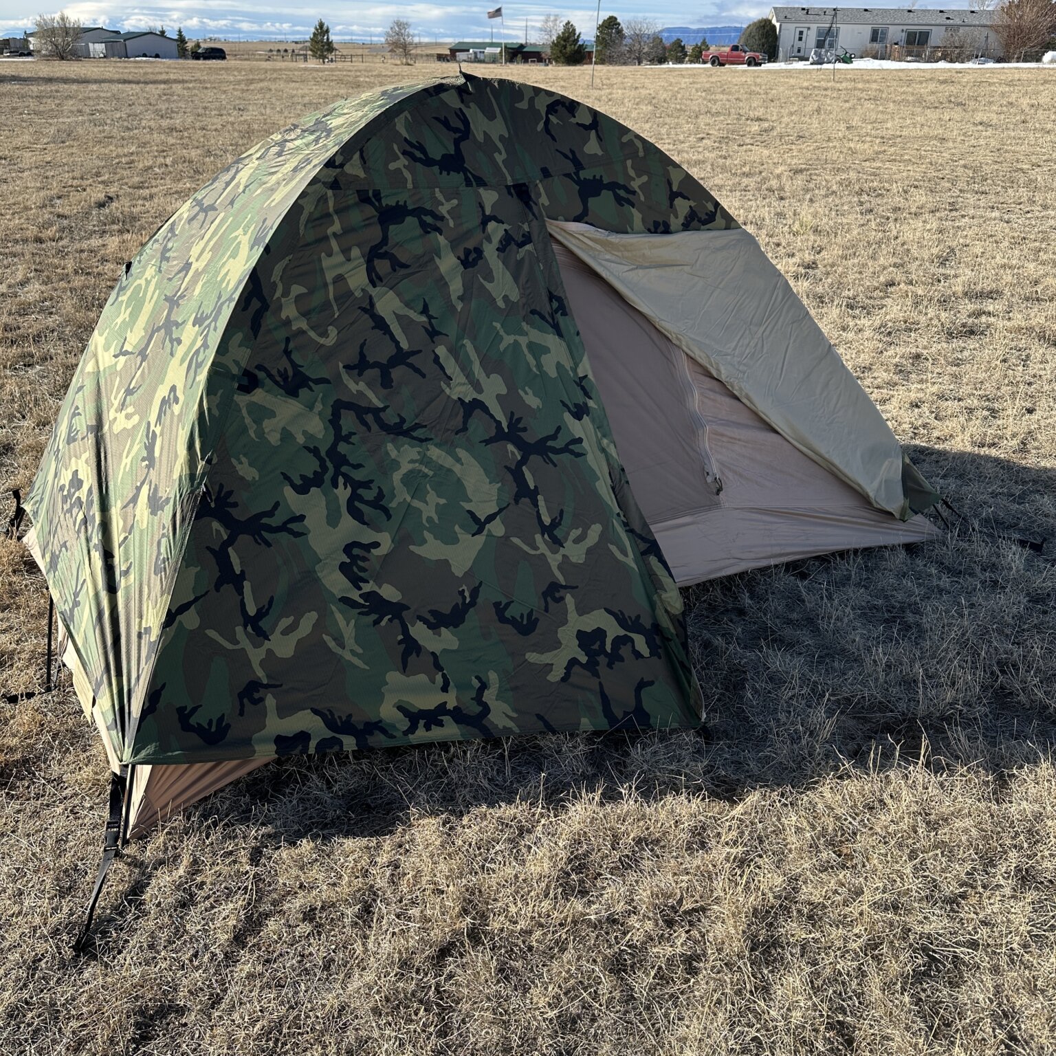 USMC 2 Person Combat Tent, Woodland - Venture Surplus