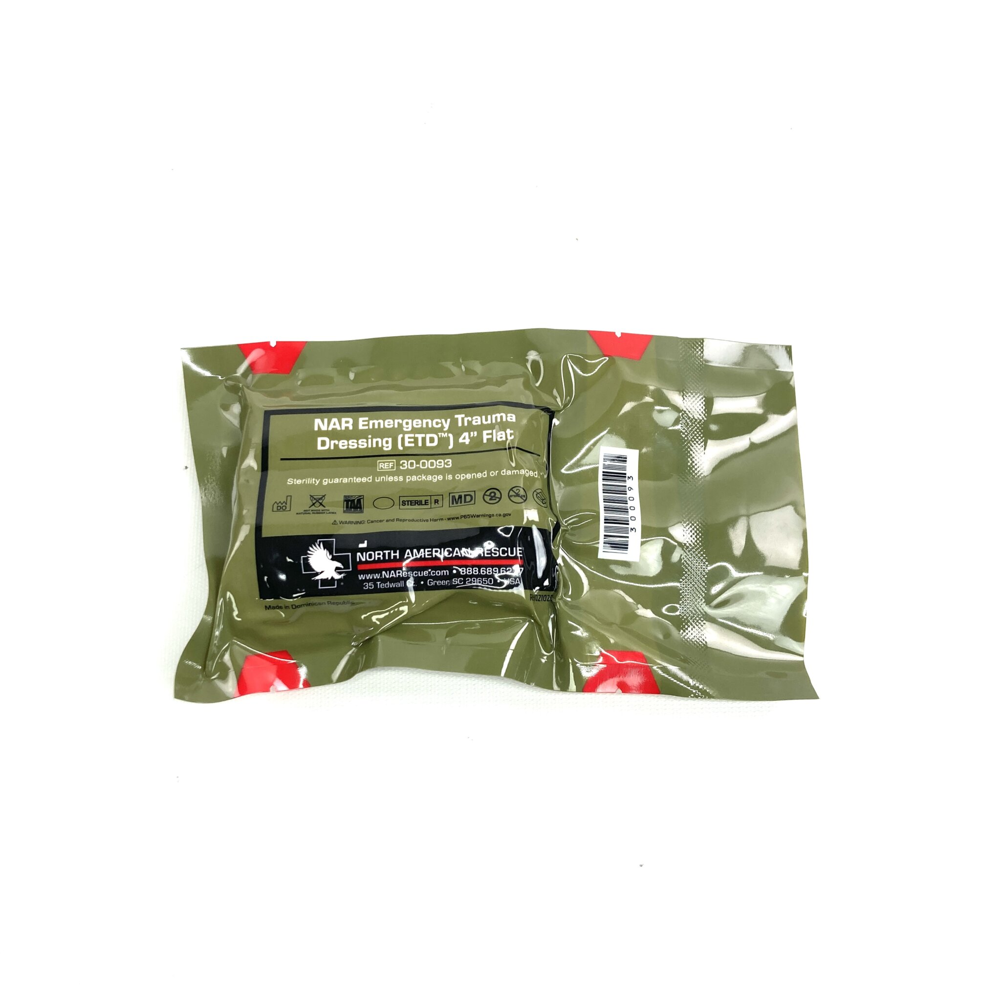 North American Rescue 4" Flat Emergency Trauma Dressing, ETD - Venture ...