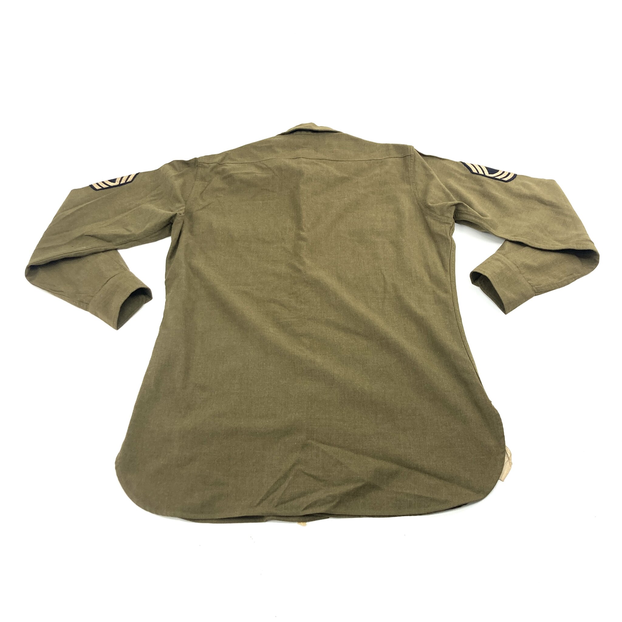 US Army WWII Officers Flannel Shirt, Olive Drab - Venture Surplus