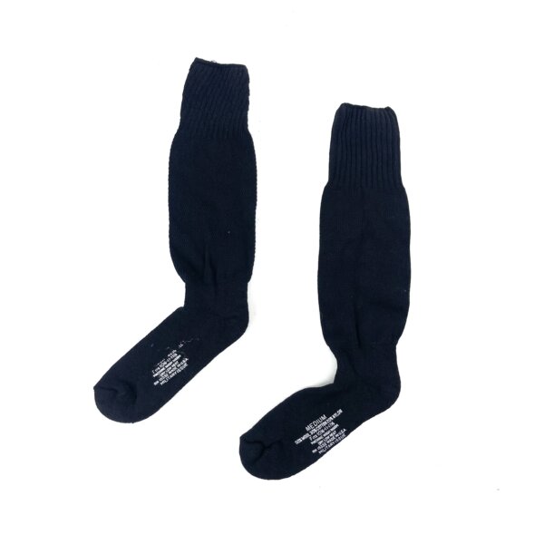 Wool Blend Military Boot Socks, Black - Venture Surplus