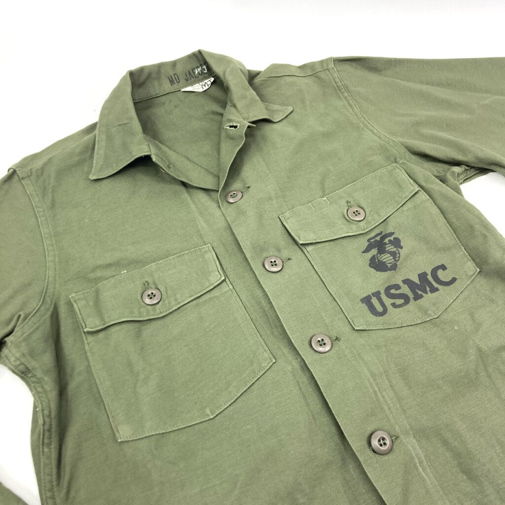 USMC Type 3 Cotton Sateen Utility Shirt, OG-107 - Venture Surplus